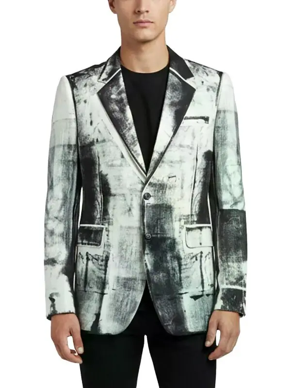 Alexander McQueen Trompe-l'oeil Single-breasted Blazer - Black