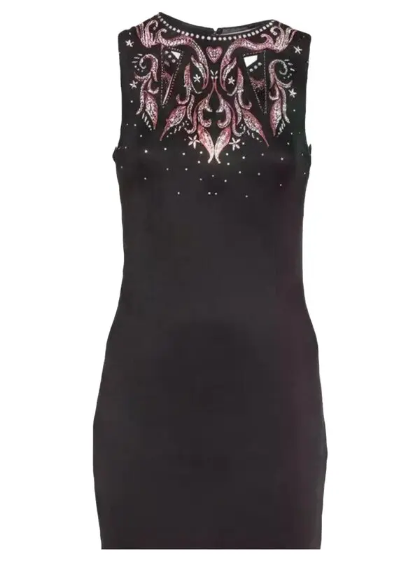 Just Cavalli Embellished Sleeveless Maxi Dress - Black