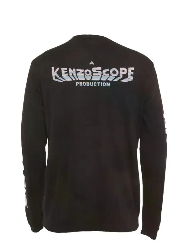 Kenzo Spaced Out Intarsia Knit Sweater - Black
