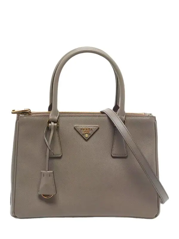 Prada Medium Galleria Saffiano Leather Tote Bag - Neutrals