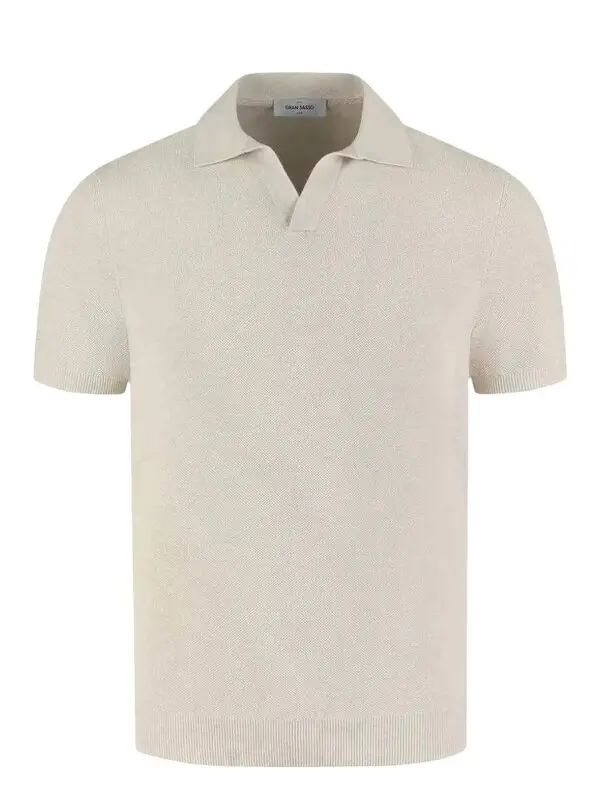 GRAN SASSO Shortsleeved Polo Shirt - Neutrals