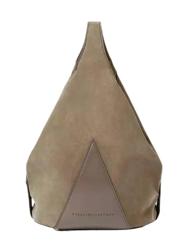 Stella McCartney Logo-debossed Shoulder Bag - Green
