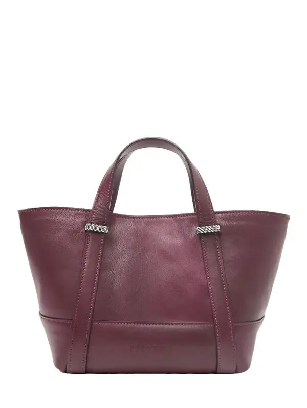 Peserico Itinera Leather Tote Bag - Red