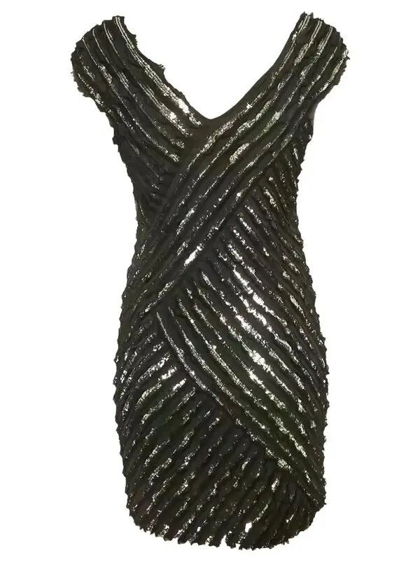 Roberto Cavalli Sequin Embellished Mini Dress - Black