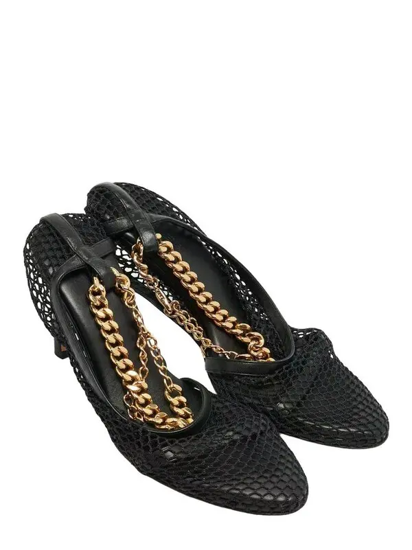 Bottega Veneta Chain-link Mesh Pumps - Black