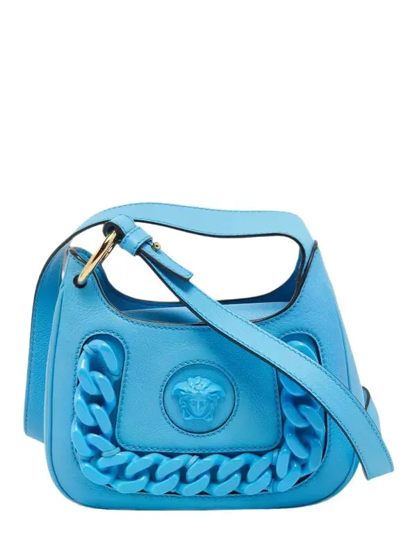 Versace La Medusa Chain Shoulder Bag - Blue