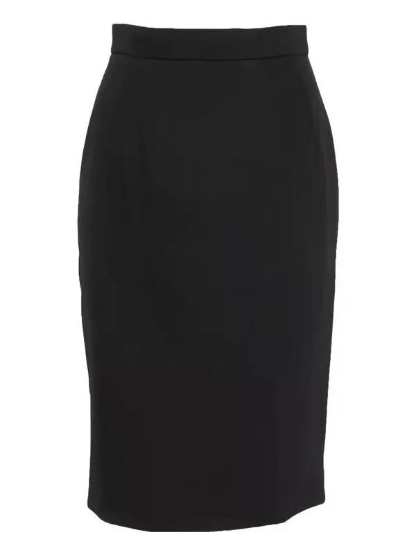 Dolce & Gabbana Crepe Pencil Skirt - Black