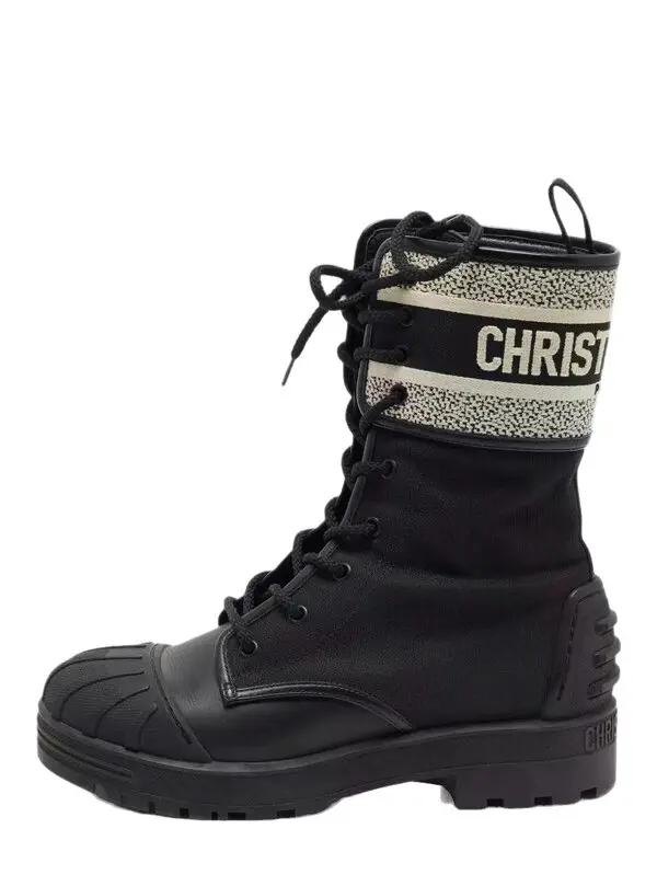 Dior D-major Combat Boots - Black