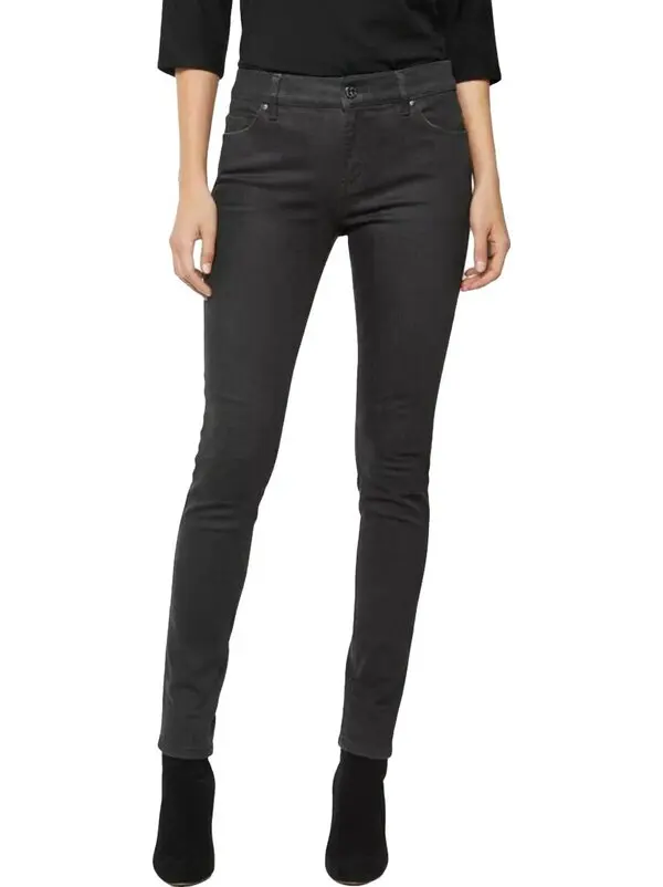 Valentino Garavani Distressed Slim-fit Jeans - Black
