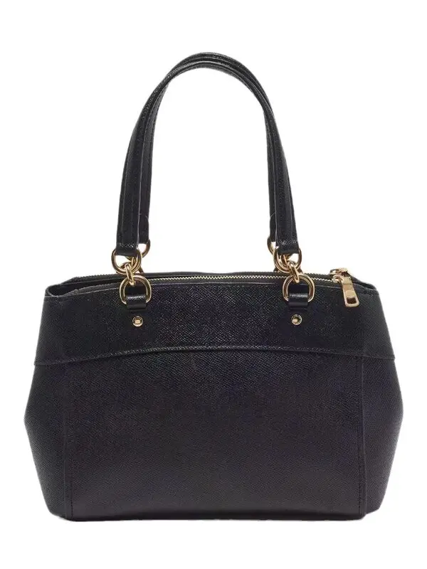 COACH Mini Brooke Carryall Leather Tote Bag - Black