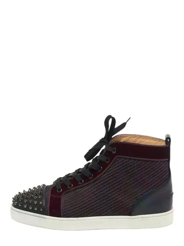 CHRISTIAN LOUBOUTIN Lou Spike Orlato High Top Sneakers - Red