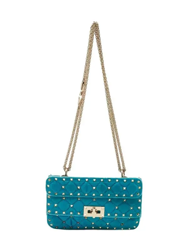 Valentino Garavani Rockstud Spike Shoulder Bag - Blue
