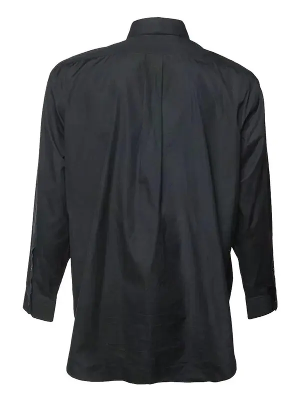 Roberto Cavalli Graphic-print Button-down Cotton Shirt - Black