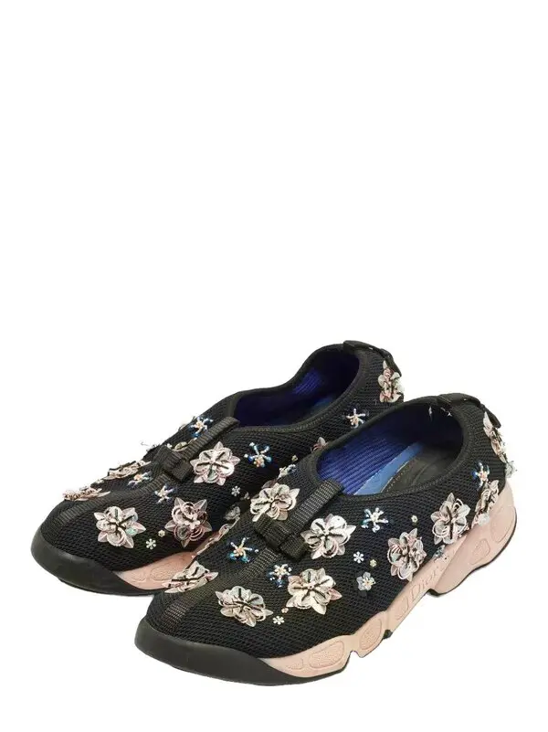 Dior Fusion Embellished Sneakers - Black