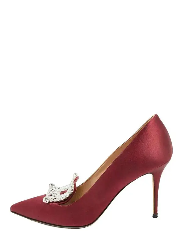 Manolo Blahnik Borlak Crystal-embellished Pumps - Red