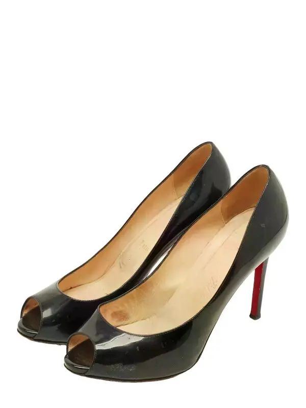 CHRISTIAN LOUBOUTIN Very Privé Peep-toe Pumps - Black