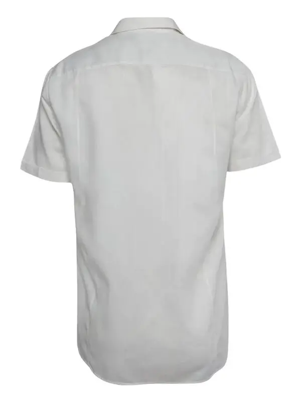 BOSS Slim-fit Short-sleeve Shirt - Neutrals