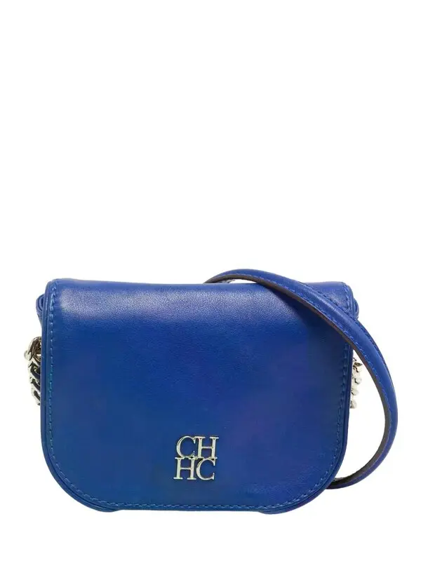 Carolina Herrera Baltazar Flap Cross Body Bag - Blue