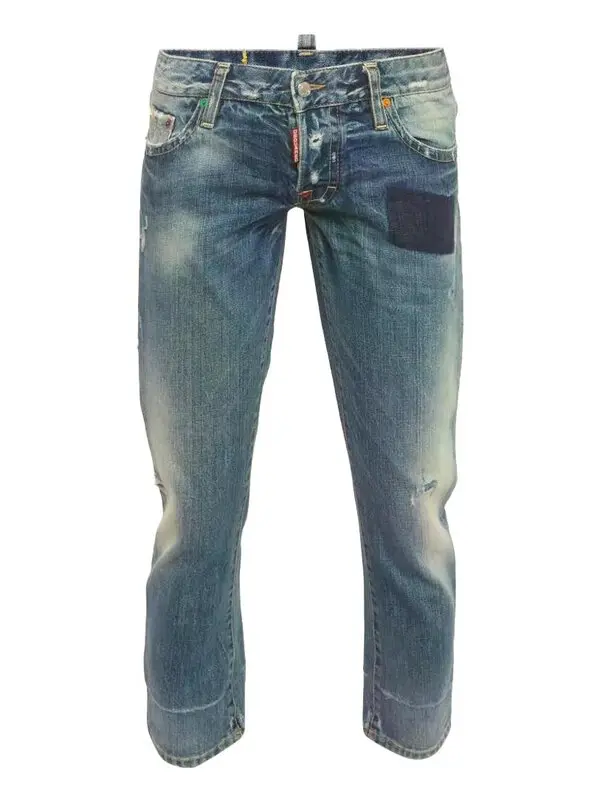 Dsquared2 Distressed Slim-fit Jeans - Blue
