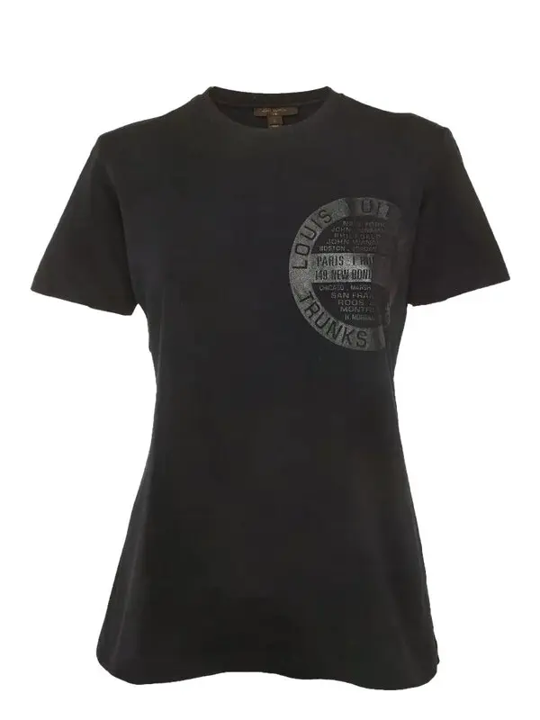 LOUIS VUITTON Logo Print T-shirt - Black