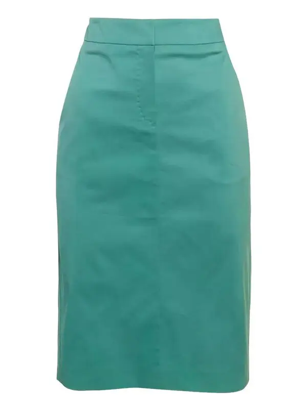 Max Mara Gabardine Knee-length Skirt - Blue