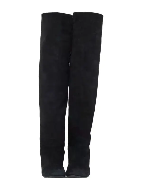 GIUSEPPE ZANOTTI Suede Knee-high Boots - Black