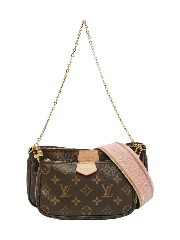 LOUIS VUITTON 2019 Multi Pochette Accessories Monogram Shoulder Bag - Brown
