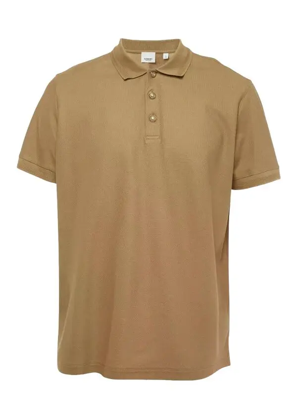 Burberry Pique Polo T-shirt - Brown