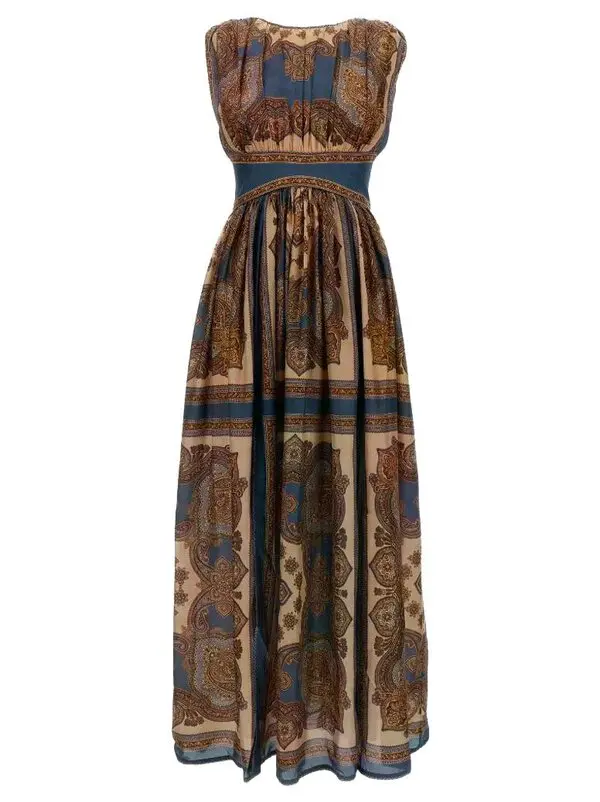Zimmermann Paisley-print Sleeveless Maxi Dress - Neutrals