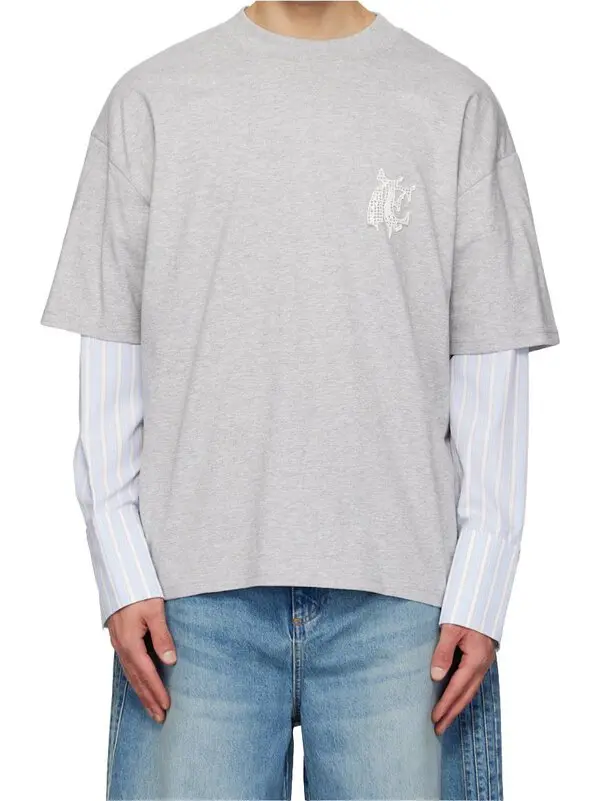 EGONLAB Crew Neck Long-sleeved T-shirt - White