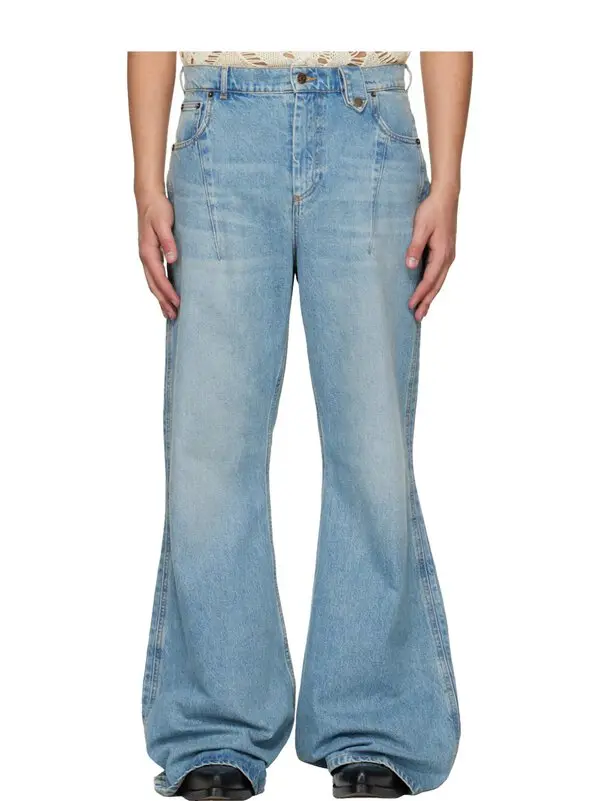 EGONLAB Wide-leg Jeans - Light Blue