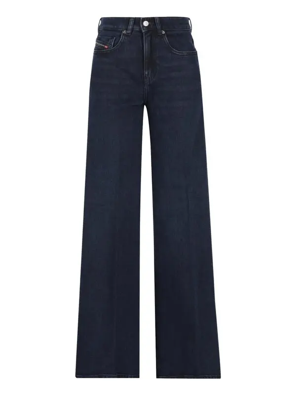DIESEL® Straight-leg Jeans With Button Fly - Blue