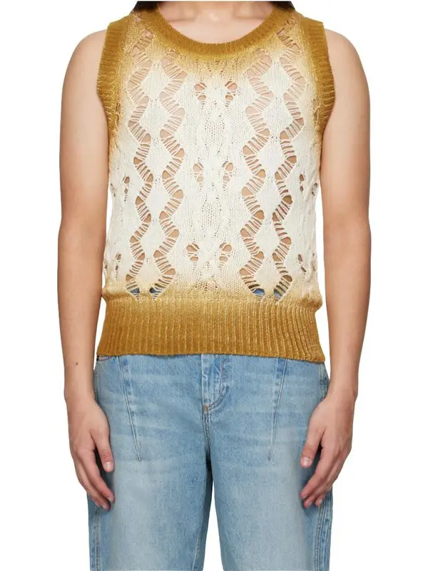 EGONLAB Openwork Knitted Vest - Multicolor