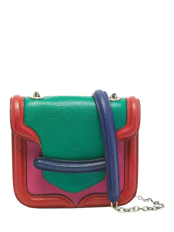 Alexander McQueen Heroine Panelled Crossbody Mini Bag - Green