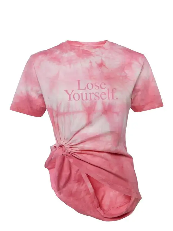 Rabanne Asymmetric T-shirt - Pink