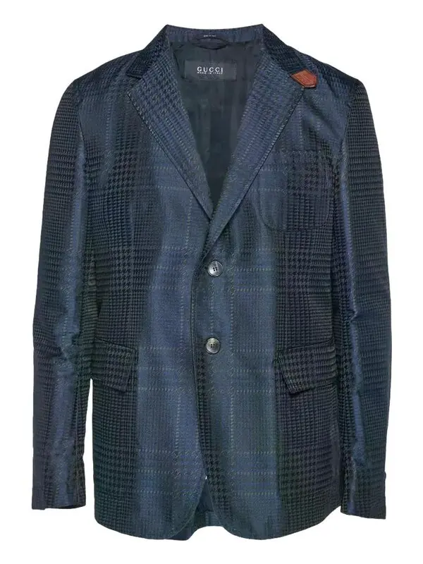 Gucci Long-sleeve Single-breasted Blazer - Blue