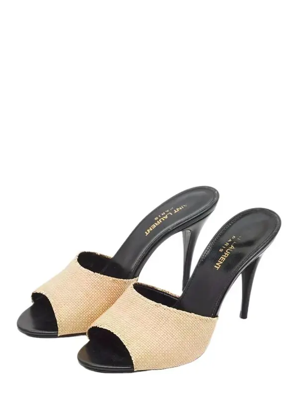 Saint Laurent La 16 Stiletto-heel Sandals - Neutrals