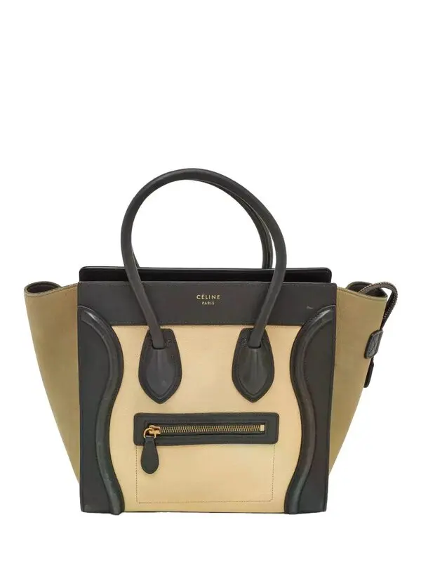 Celine Luggage Micro Tote Bag - Neutrals