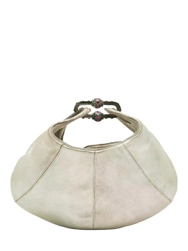 JIMMY CHOO Carina Shimmer Clutch Bag - Silver