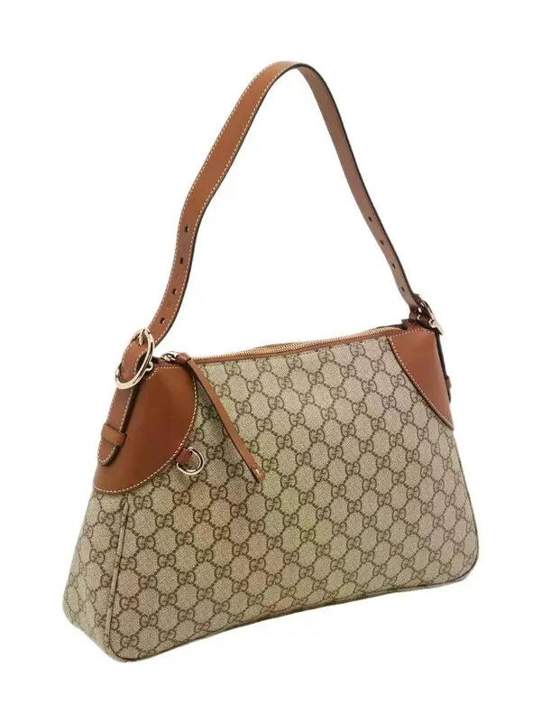 Gucci Gg Emblem Shoulder Bag - Neutrals