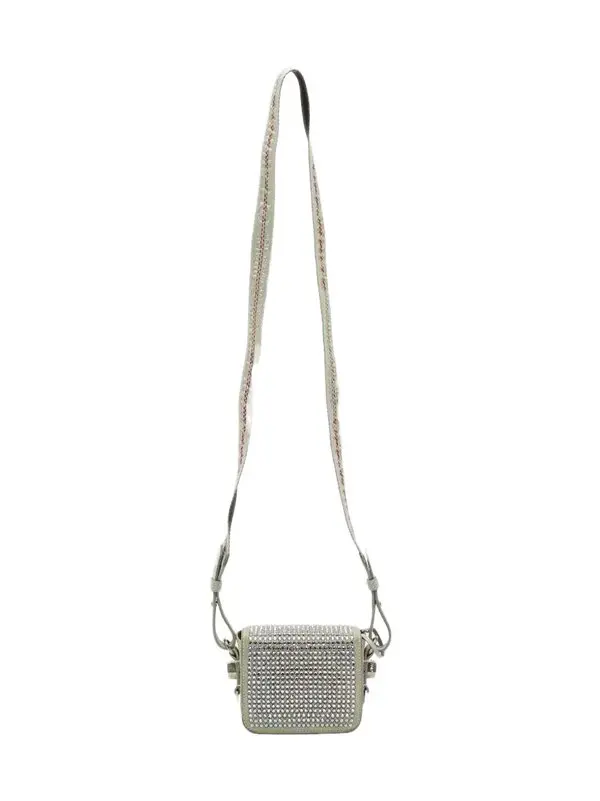 Off-White Crystal-embellished Shoulder Bag - Silver