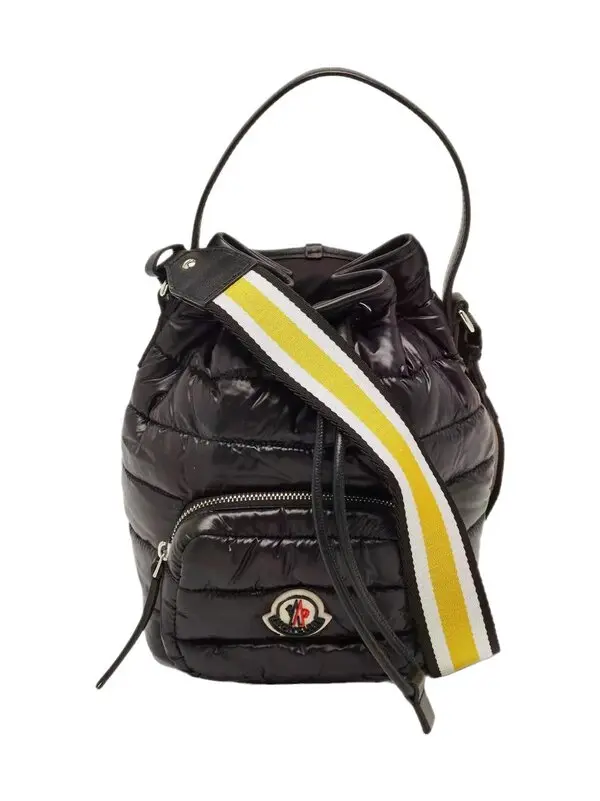 Moncler Kilia Striped Bucket Bag - Black