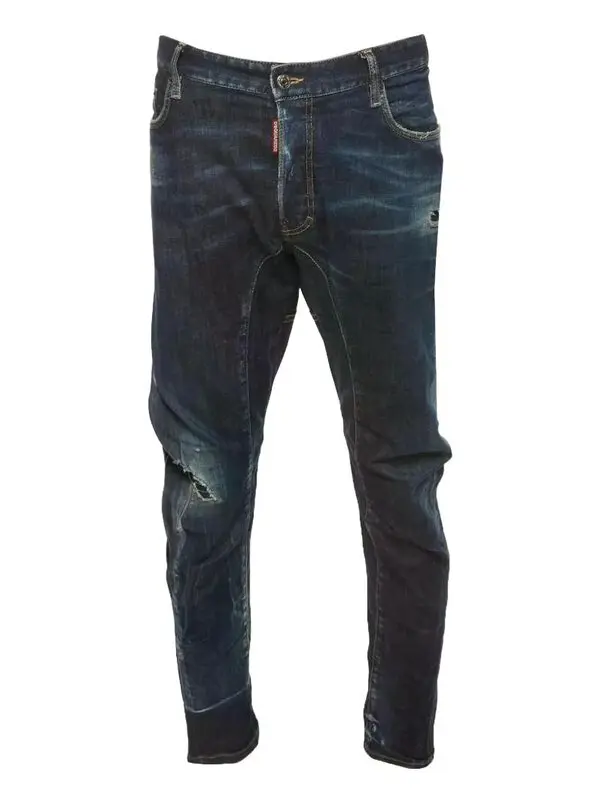Dsquared2 Tidy Biker Slim-fit Jeans - Blue