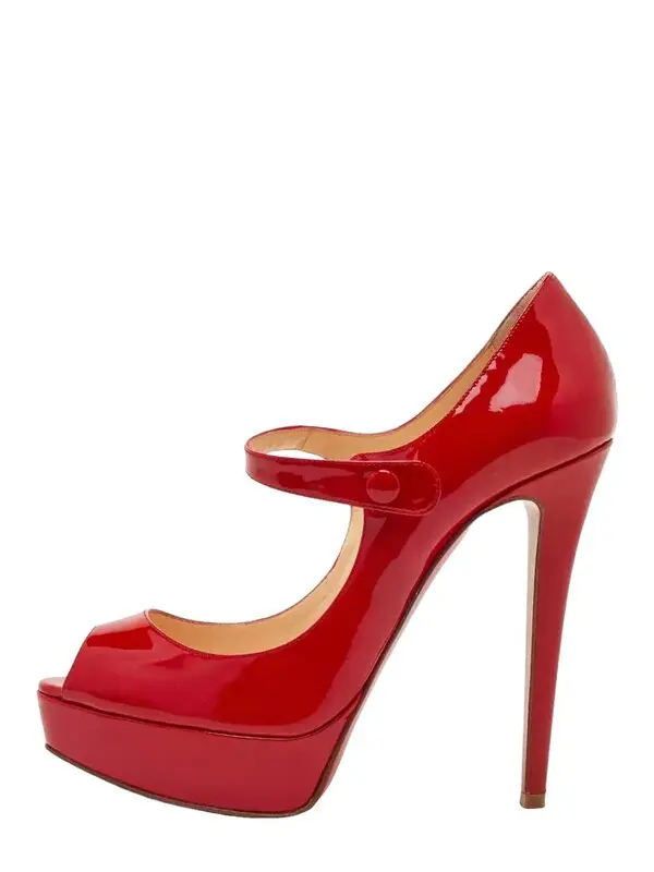 CHRISTIAN LOUBOUTIN Zeppa Mary Jane Platform Pumps - Red