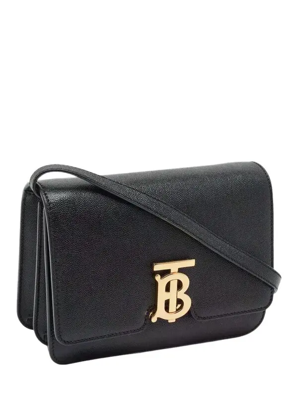 Burberry Small Tb Monogram Shoulder Bag - Black