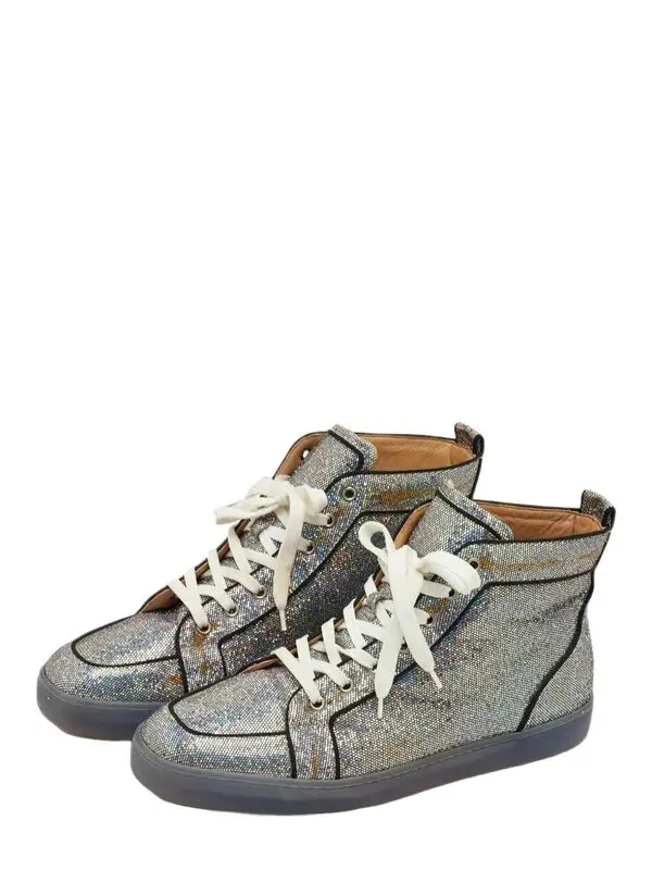 CHRISTIAN LOUBOUTIN Orlato High-top Sneakers - Silver