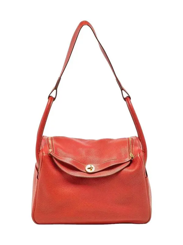 Hermès Lindy 34 Leather Shoulder Bag - Red