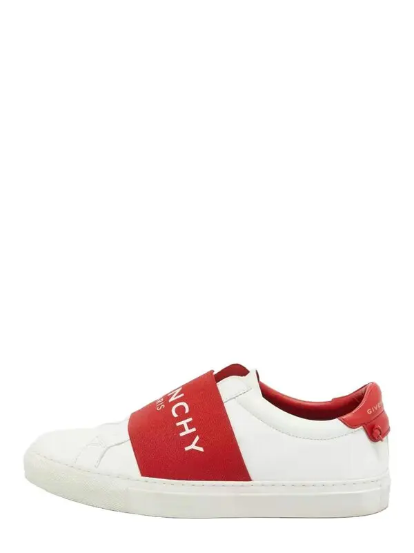Givenchy Leather Elasticated Strap Sneakers - White