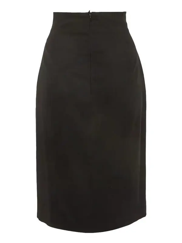 Escada Zip-up Pencil Skirt - Black