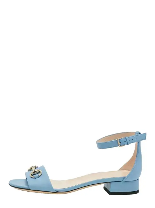 Gucci Horsebit Ankle-strap Sandals - Blue